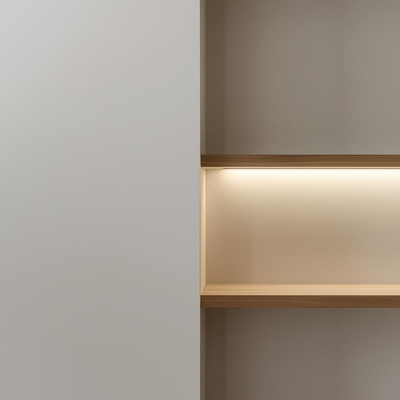 Floating Timber Shelf with LED Lighting – Joinery Department